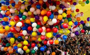 Noon Years Eve Balloon Drop Party!